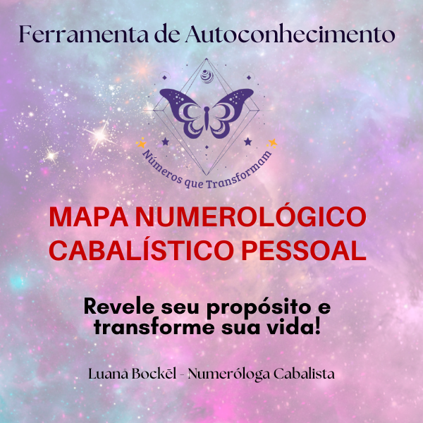 Mapa Numerológico Cabalístico Pessoal