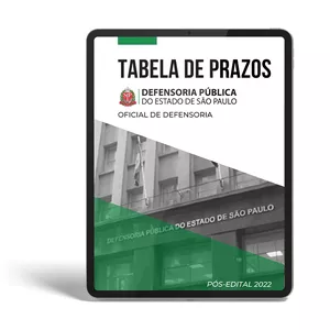 Tabela de Prazos DPE-SP - Direito à Lacarte | Hotmart