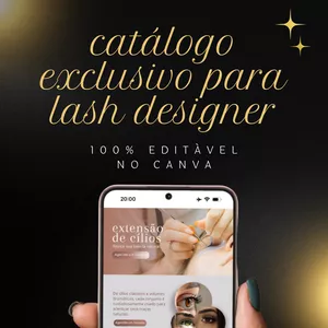 Catálogo Exclusivo para Extensionista de cílios (Lash Designer) - V...