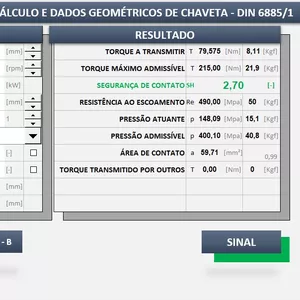 PLANILHA PARA CÁLCULO DE CHAVETAS - DIN6885/1 + Brinde - Rodrigo de...