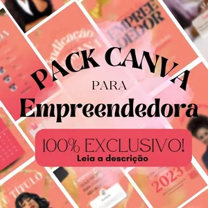 Pack Canva Empreendedora Feminina (100% editável) - DCG Design Crea...