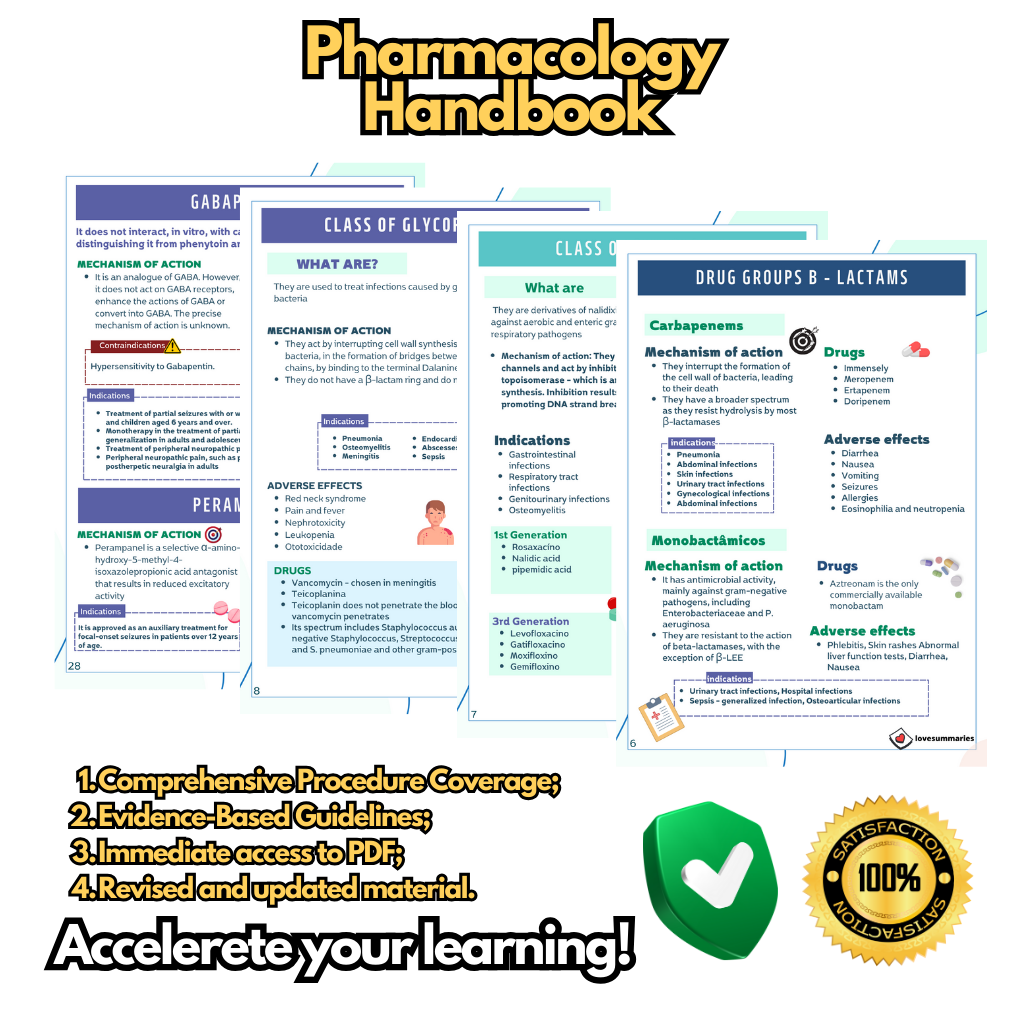 Pharmacology Handbook: A Comprehensive Guide to Medication Classes