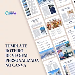 Template de Roteiro de Viagem Personalizada no Canva - Pedro Franca...