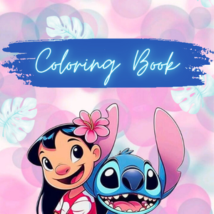 pink and blue stitch coloring pages