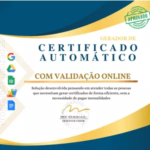 Gerador de Certificado Automático - LUMINVS TECNOLOGIA | Hotmart