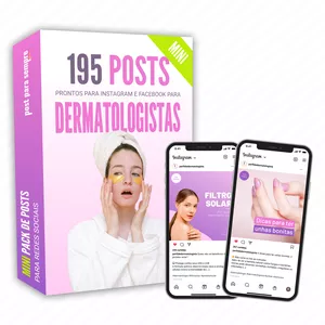 Mini Pack de 195 Posts para Dermatologistas - Post para Sempre | Ho...