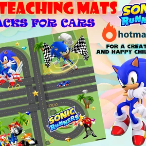 High-Quality Printable Sonic Track Design – Digital Download (JPG 3...