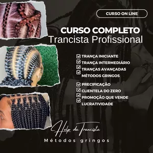 Curso Completo de Trancista - Help da Trancista - Ana Maria | Hotmart