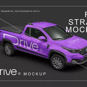 Mockup Nova Fiat Strada 2021 PSD - Perspectiva - LOTIPA | Hotmart