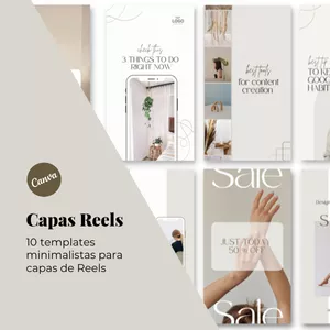 10 Templates Minimalistas para Capas de Reels - Everlin Piccinini