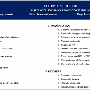 Tabela/Check-List NR 18- OBRAS E ALOJAMENTO - Richard Franchi Pisan...