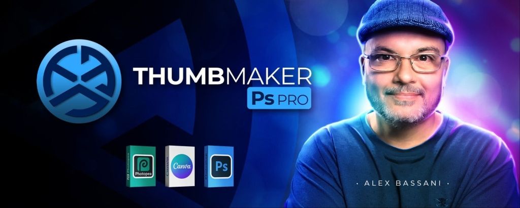 Curso de Thumbnail (Capas) para Vídeos - ThumbMaker PS Pro