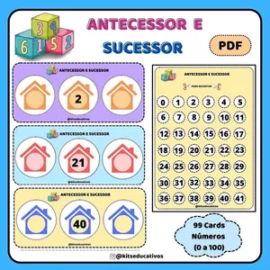 Jogo Antecessor e Sucessor - Kits Educativos | Hotmart