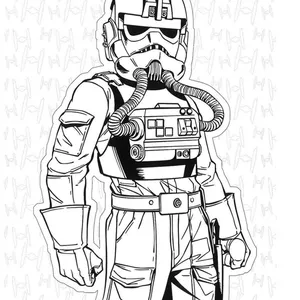 coloring book stormtrooper