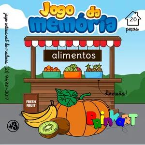 Jogo da Memória ALIMENTOS - Dona Lagarta | Hotmart