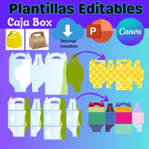 Plantilla editable de Caja Box- Editables en Canva, Power Point, Id...
