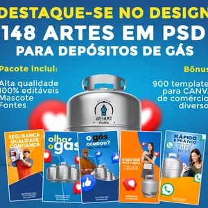 150 artes para depósito de gás - Whayner Fabian Santos Alves | Hotmart