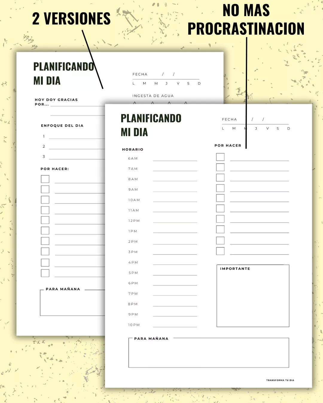 Organiza tu día con claridad y enfoque.