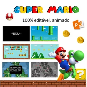 Template Super Mário no PowerPoint - Letícia Prestes Rodrigues | Ho...