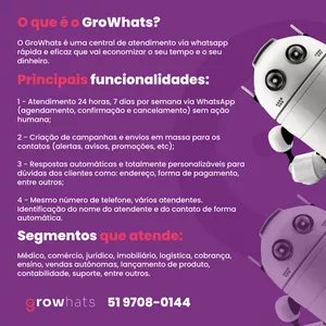 Growhats | Central de Atendimento Virtual - Saul Maciel | Hotmart