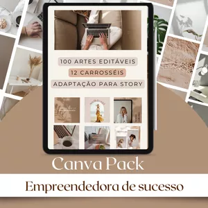 Canva Pack Empreendedora de Sucesso - Elleva Marketing e Branding