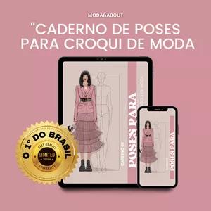 CADERNO DE POSES PARA CROQUI DE MODA - Tathiane Vargas | Hotmart