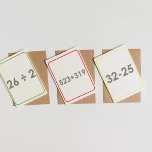 Combo Flash Cards Treino de Cálculo Mental - 4 Operações - Sementes...