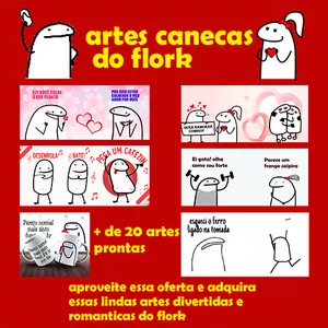 FLORK ARTES PARA CANECAS-PACK +2O - Luana Barreto | Hotmart