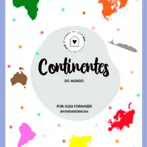 Continentes do Mundo - letra Cursiva - Elisa Fornasier | Hotmart