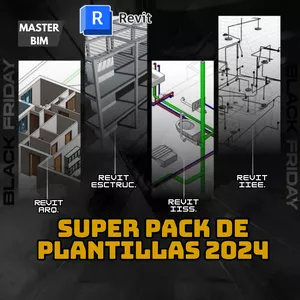 PACK PLANTILLAS REVIT 2024 | ARQUITECTURA, ESTRUCTURA, MECANICA, SA...