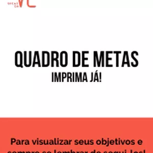 Quadro de Metas Imprimível - Dicas da Val - Dicas da Val - Saúde Fí...