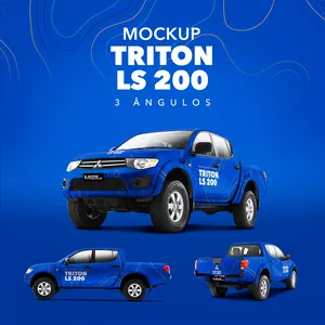 MOCKUP MITSUBISHI L200 TRITON - Garagem do Designer (DesignerBastos...