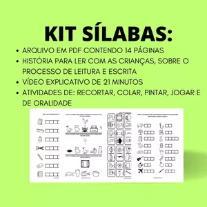 Kit Sílabas 1 - Ariane Simão de Souza | Hotmart