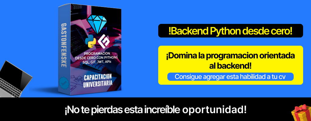 Aprende programacion desde cero con Python - Capacitacion Universitaria