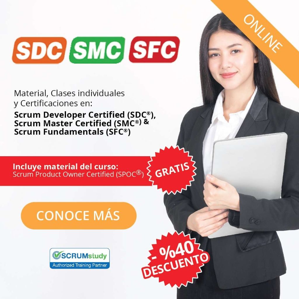 Curso Online: Certificación Scrum Developer Certified (SDC®), Certificación Scrum Master ...