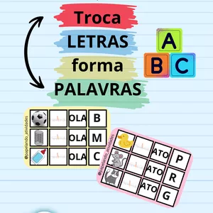 Troca letras, forma palavras! - Papelando Atividades | Hotmart