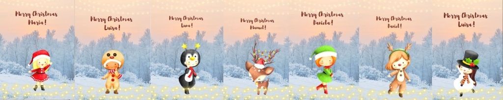 Christmas card templates/ Plantillas de tarjetas de navidad