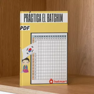 Plantilla para practicar Batchim (IDIOMA COREANO) - Ashley Orrala