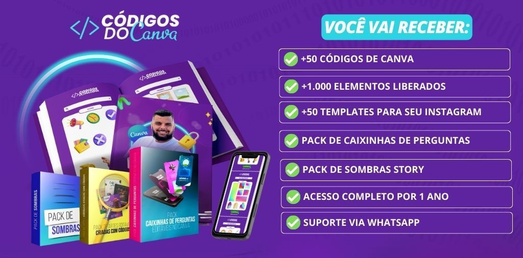 Códigos do Canva