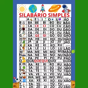 SILABÁRIO SIMPLES - Atividades Educação Infantil e Anos Iniciais