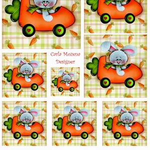 Papel para decoupage coelho Lilo em Pintura Country - Carla Mozena ...