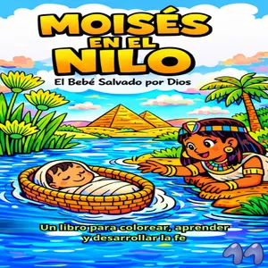 Moisés en el Nilo – El Bebé Salvado por Dios | Libro para Colorear ...