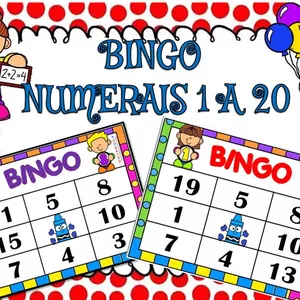 BINGO DE NUMERAIS 1 A 20 - Débora Barbosa Fernandes | Hotmart