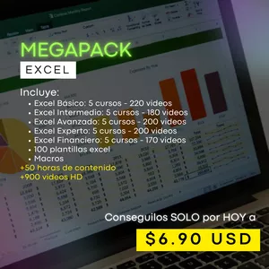 MEGAPack Excel - CursosDigitales | Hotmart